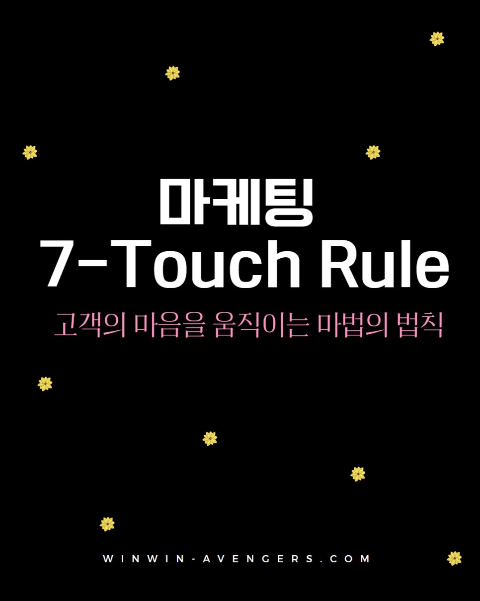 마케팅 7-Touch Rule, 고객의 마음을 움직이는 마법의 법칙 • 상생어벤져스 - 온라인마케팅 및 영상&디자인